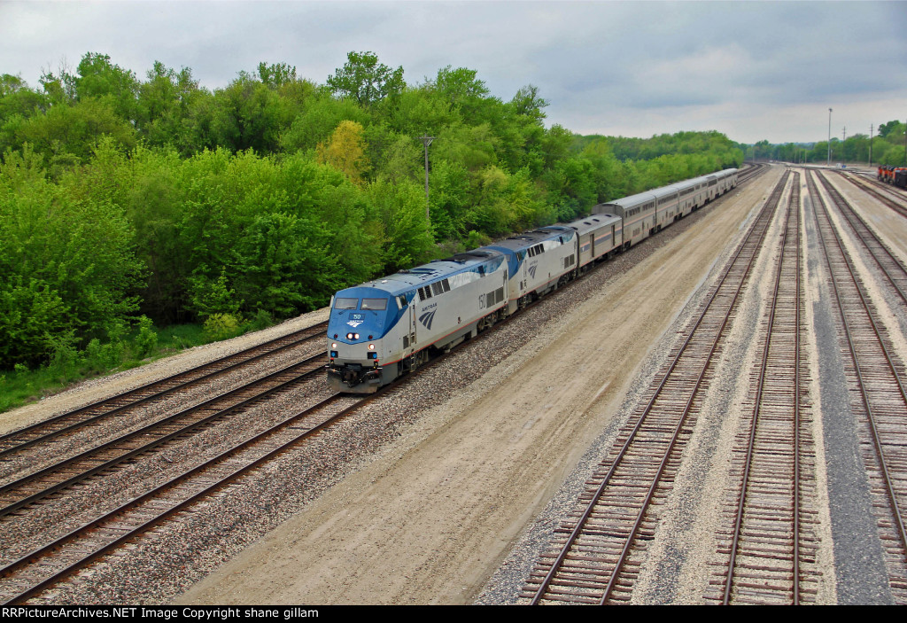 AMTK 150 Leads #4 into Fort mad Ia.